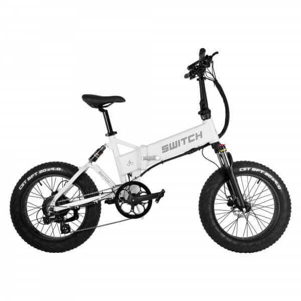 SWITCH ON 20" Folding White E Bike - Switch E Bikes (Pty) Ltd